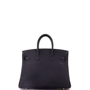 Hermès Birkin Handbag Togo With Gold Hardware 25
