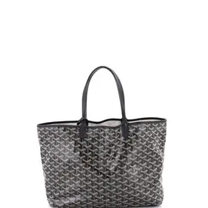 Goyard Saint Louis Tote Coated Canvas Pm - Black