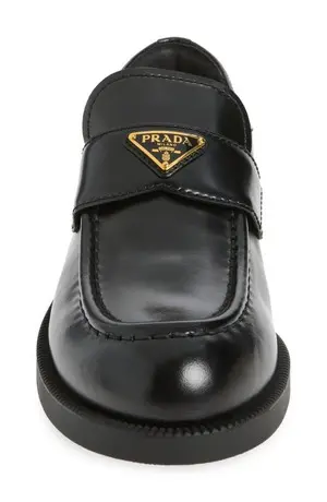 Prada Brushed Leather Loafer