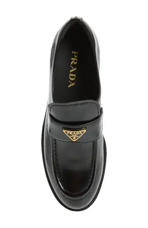 Prada Brushed Leather Loafer