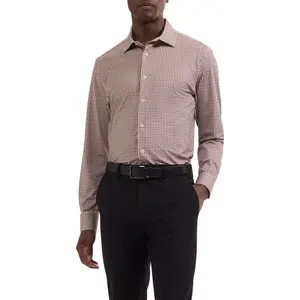 Bugatchi James Ooohcotton® Gingham Button-up Shirt - Sienna
