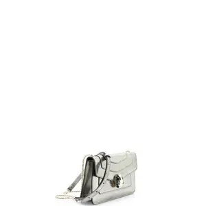 BVLGARI Serpenti Forever Shoulder Bag Metallic Leather Small