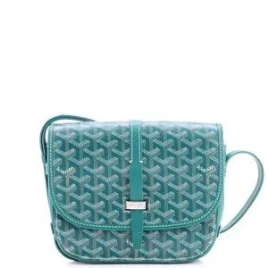 Goyard Belvedere Ii Messenger Bag Coated Canvas Pm - Green