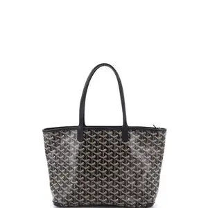 Goyard Artois Tote Coated Canvas Pm - Black