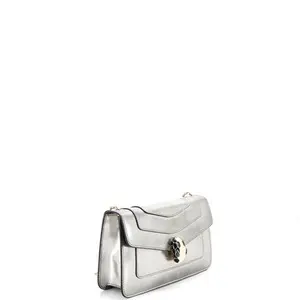 BVLGARI Serpenti Forever Shoulder Bag Metallic Leather