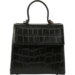 SARAH STEWART The Robin Handbag - Black Croc
