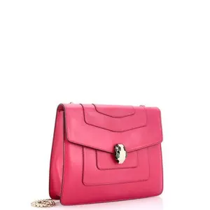 BVLGARI Serpenti Forever Square Shoulder Bag Leather Medium