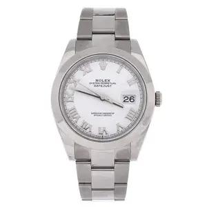 ROLEX Oyster Perpetual Datejust Automatic Watch Stainless Steel 41 - Metallic Silver