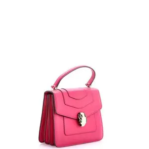 BVLGARI Serpenti Forever Top Handle Bag Leather Small