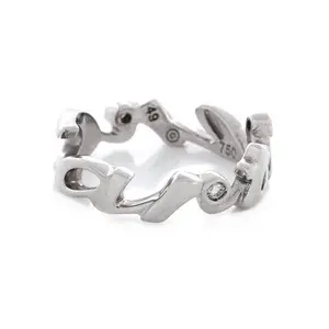 CARTIER Signature 3 Diamonds Ring 18k White Gold With Diamonds