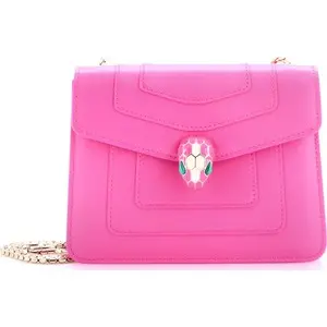 BVLGARI Serpenti Forever Square Shoulder Bag Leather Small - Pink