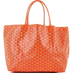 Goyard Saint Louis Tote Coated Canvas Gm - Orange