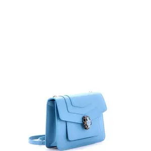 BVLGARI Serpenti Forever Square Shoulder Bag Leather Small