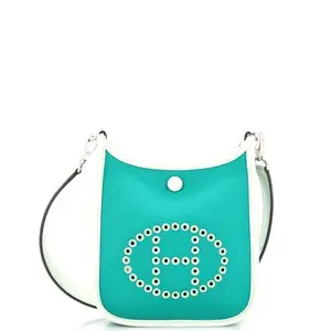 Hermès Neo Evelyne Bag Toile And Leather Tpm - Green