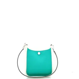 Hermès Neo Evelyne Bag Toile And Leather Tpm - Green