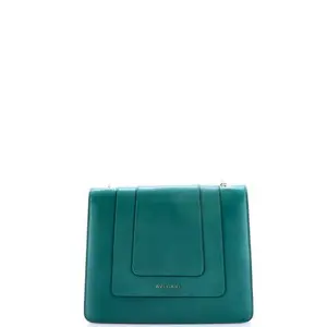 BVLGARI Serpenti Forever Square Shoulder Bag Leather Medium