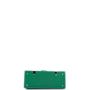 Goyard Saigon Top Handle Bag Coated Canvas With Leather Pm