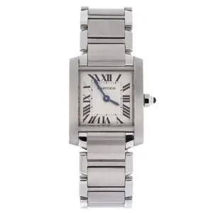 CARTIER Tank Francaise Quartz Watch Stainless Steel 20 - Metallic Silver