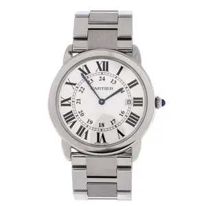 CARTIER Ronde Solo De Quartz Watch Stainless Steel 36 - Metallic Silver