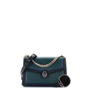 BVLGARI Serpenti Forever Shoulder Bag Quilted Leather