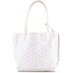 Goyard Anjou Reversible Tote Coated Canvas Mini - White