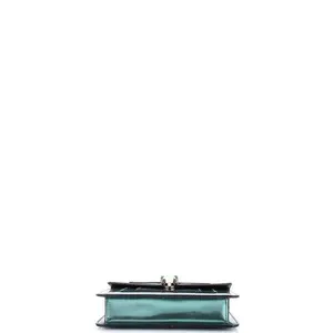 BVLGARI Serpenti Forever Square Shoulder Bag Metallic Leather Small