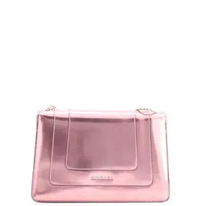 BVLGARI Serpenti Forever Shoulder Bag Metallic Leather Medium