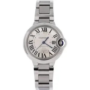 CARTIER Ballon Bleu De Automatic Watch Stainless Steel 33 - Metallic Silver