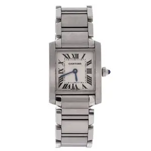 CARTIER Tank Francaise Quartz Watch Stainless Steel 20 - Metallic Silver