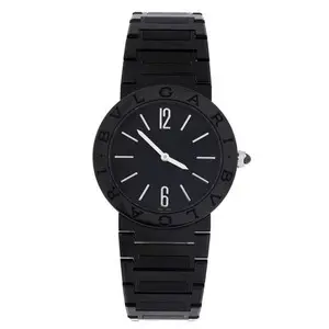 BVLGARI Quartz Watch Pvd Stainless Steel 33 - Black