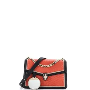BVLGARI Serpenti Forever Shoulder Bag Quilted Leather