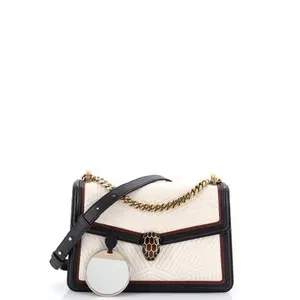 BVLGARI Serpenti Forever Shoulder Bag Quilted Leather Small