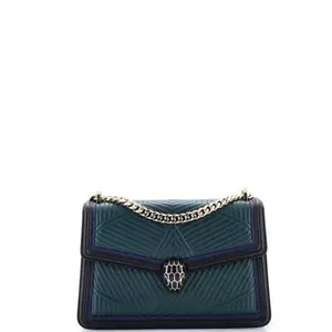 BVLGARI Serpenti Forever Shoulder Bag Quilted Leather