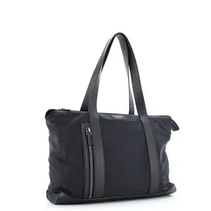 BVLGARI Fragment Zip Tote Nylon With Leather Medium