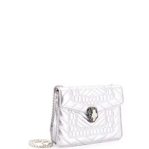 BVLGARI Serpenti Forever Square Shoulder Bag Quilted Leather Small