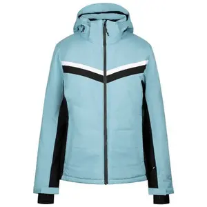TRESPASS Quilted Padded Ski Jacket With Detachable Hood - Blue Jade