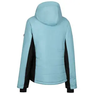 TRESPASS Quilted Padded Ski Jacket With Detachable Hood - Blue Jade