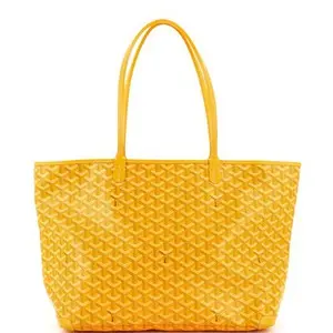 Goyard Artois Tote Coated Canvas Mm - Yellow