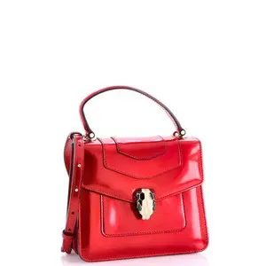 BVLGARI Serpenti Top Handle Bag Patent Small