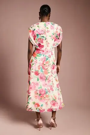 Coast Floral Chiffon Midi Dress