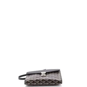 Goyard Chypre Wallet On Strap Coated Canvas With Leather