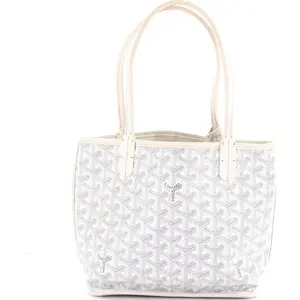 Goyard Anjou Reversible Tote Coated Canvas Mini - White