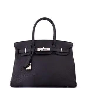 Hermès Birkin Handbag Togo With Palladium Hardware 30 - Black