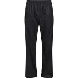 REGATTA Packaway Waterproof Overtrousers - Black