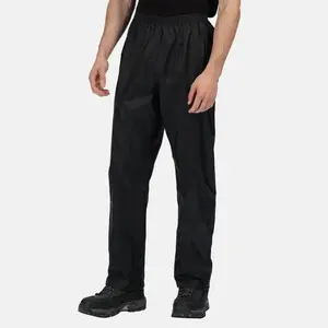 REGATTA Packaway Waterproof Overtrousers - Black