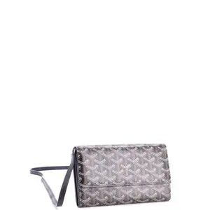 Goyard Varenne Continental Wallet With Strap Coated Canvas