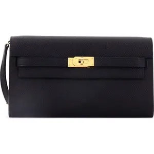 Hermès Kelly To Go Wallet Epsom - Black