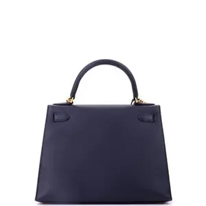 Hermès Kelly Handbag Bicolor Epsom With Brushed Gold Hardware 28