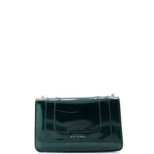 BVLGARI Serpenti Forever Shoulder Bag Metallic Leather Small