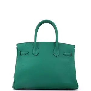 Hermès Birkin Handbag Verso Clemence With Palladium Hardware 30